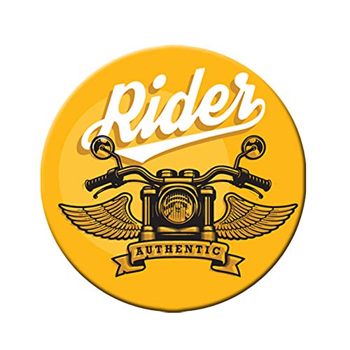 RACE MINDS Pin Button Badges Rider Badge Rider Edition (Color: Yellow ...