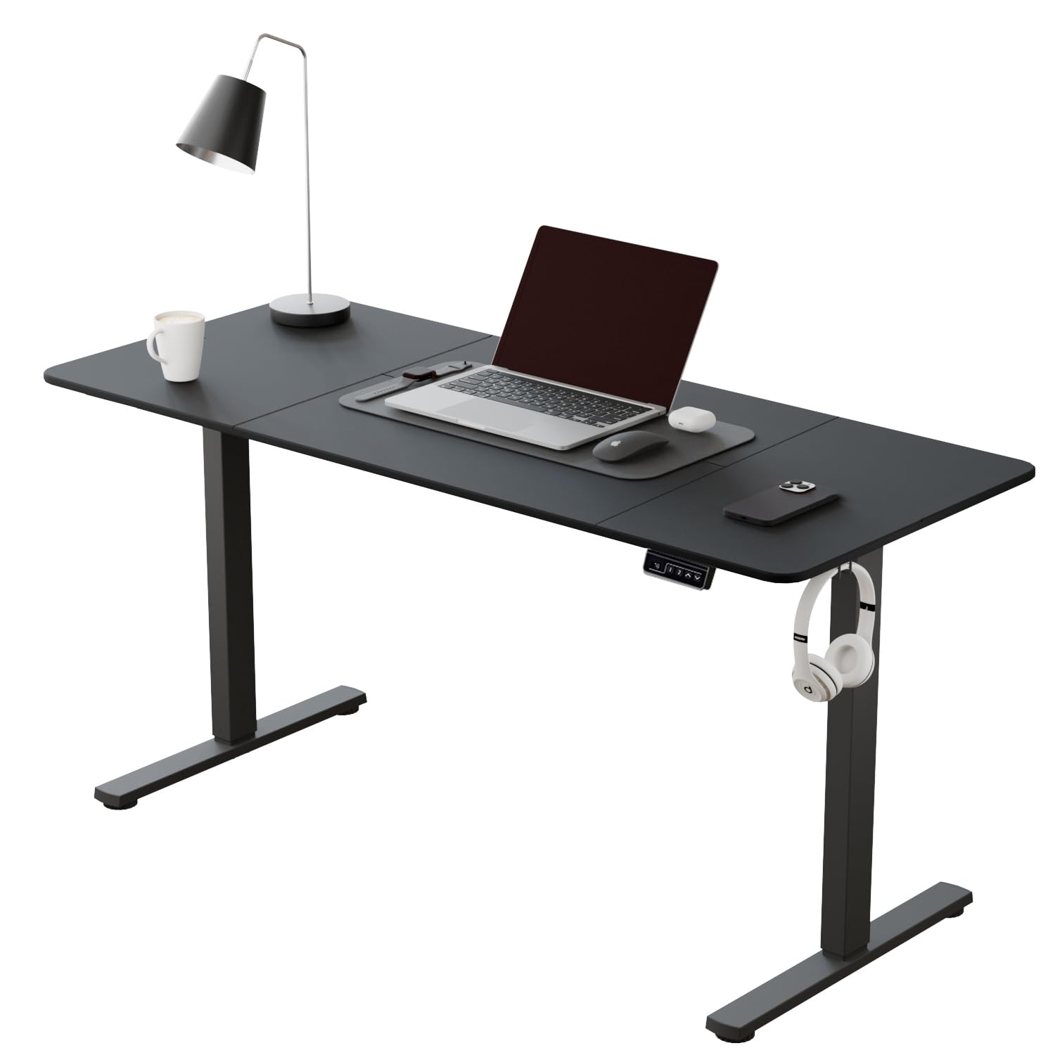 ERGOMAKER 55-inch Electric Standing Desk Adjustable Height, Electric ...