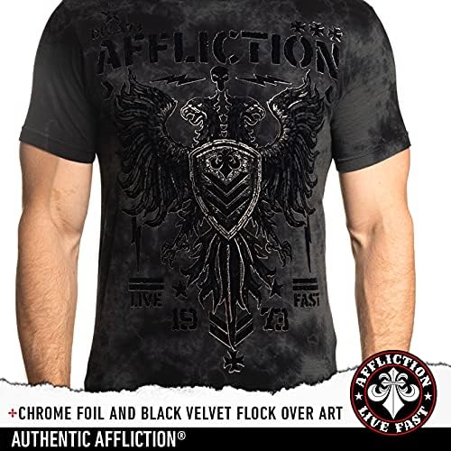 Affliction Core Division T-Shirt Dark Grey - Grey - 0-3 Months : Amazon ...