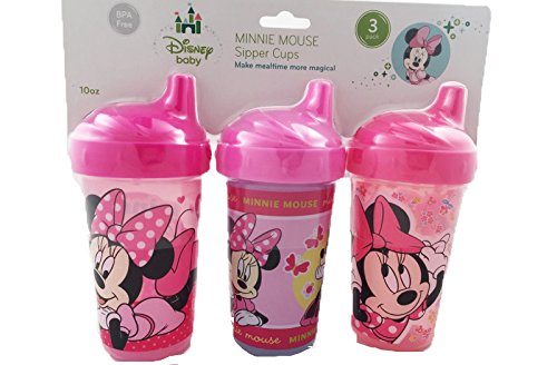 Amazon.com : Disneys Minnie Mouse 10 Oz. Sippy Cups BPA free, 3-pack ...