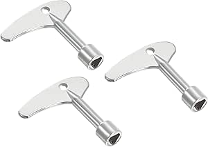 PATIKIL Triangle Spanner Keys, 3 Pack Zinc Alloy Elevator Lift Lock ...