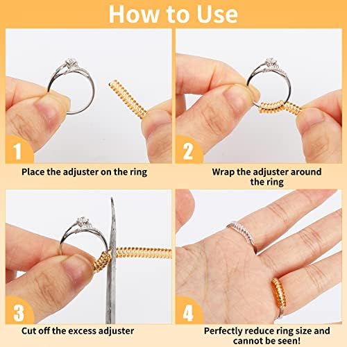 Gukasxi 20 Pieces Ring Size Adjuster for Loose Rings, Invisible Ring ...