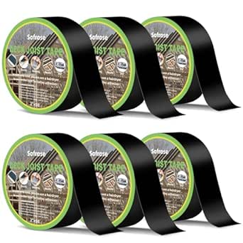 Sofrose Decking Tape 2" x 50ft Butyl Decking Tape Weather Resistant ...