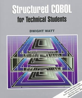 Structured COBOL for Technical Students : Amazon.eg
