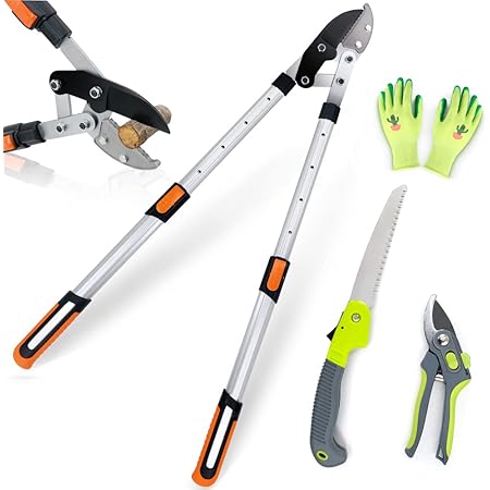 Amazon.com : H.B. Smith Tools LG2003 Pruner Set, Yellow : Hand Pruners ...