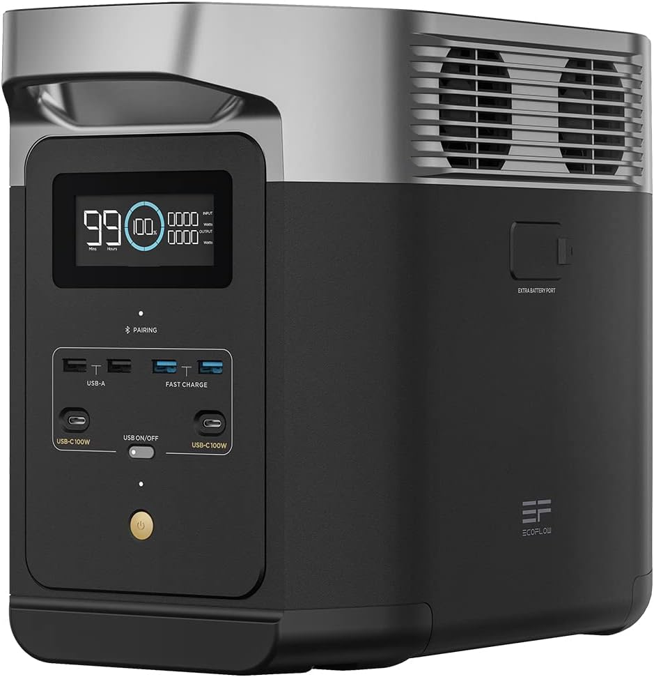 EF ECOFLOW 500W Portable Power Station RIVER 2, 256Wh LiFePO4 Battery ...