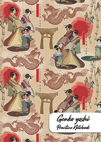 Genko yoshi Practice Notebook: Hand Writing Book For Japanese ...