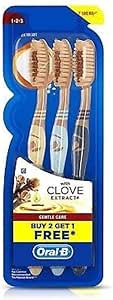 Oral-B Cavity Defense Toothbrush with Clove Extract, Gentle Care, Extra ...