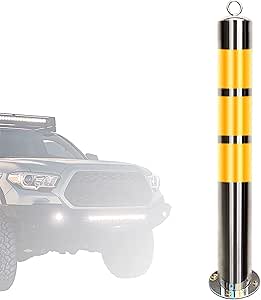 Amazon.com: Security posts for driveways Bollard Post with Yellow ...