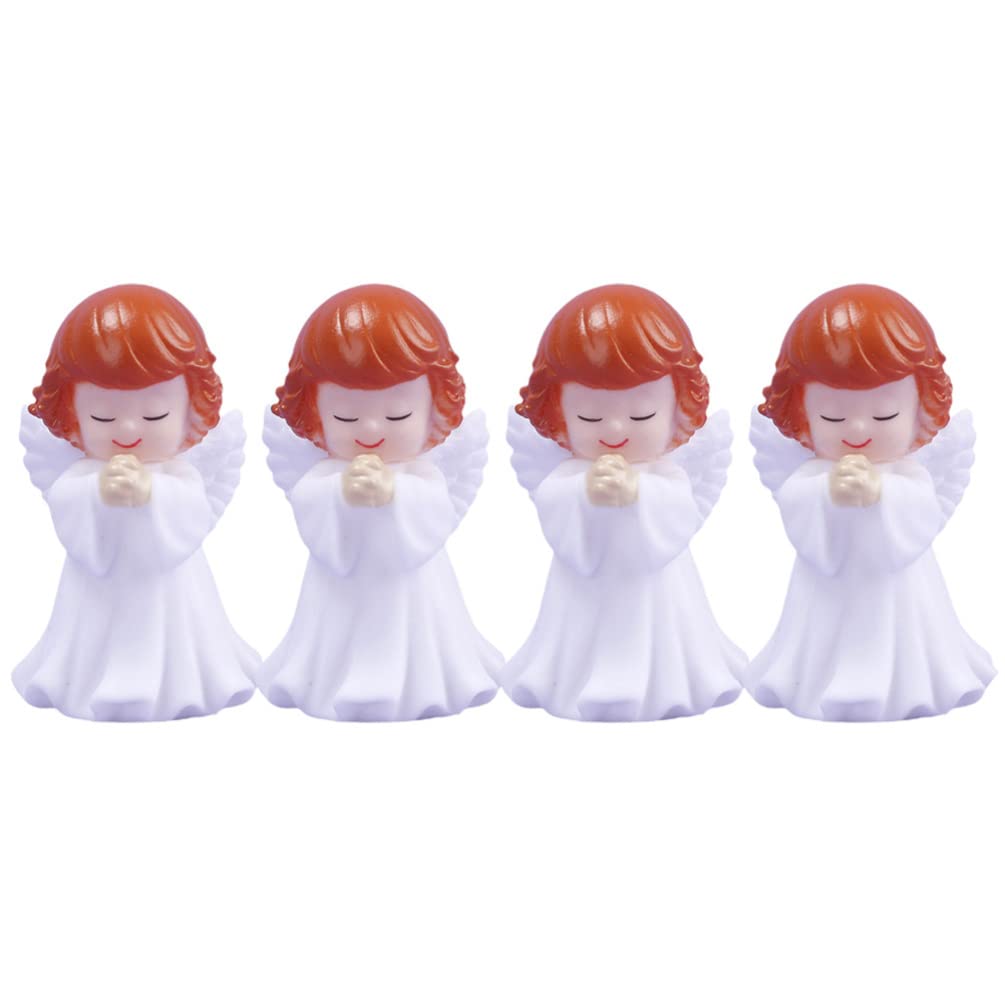 Amazon.com: Toddmomy 4pcs Plastic Praying Angel Statue Baby Angel ...