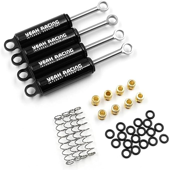 Amazon.com: Yeah Racing TR4M-029BK Aluminum 58mm Internal Shocks Set ...