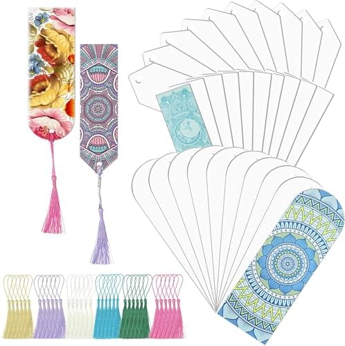 Amazon.com: 146 PCS Acrylic Bookmark Blanks Bulk Clear Acrylic Craft ...