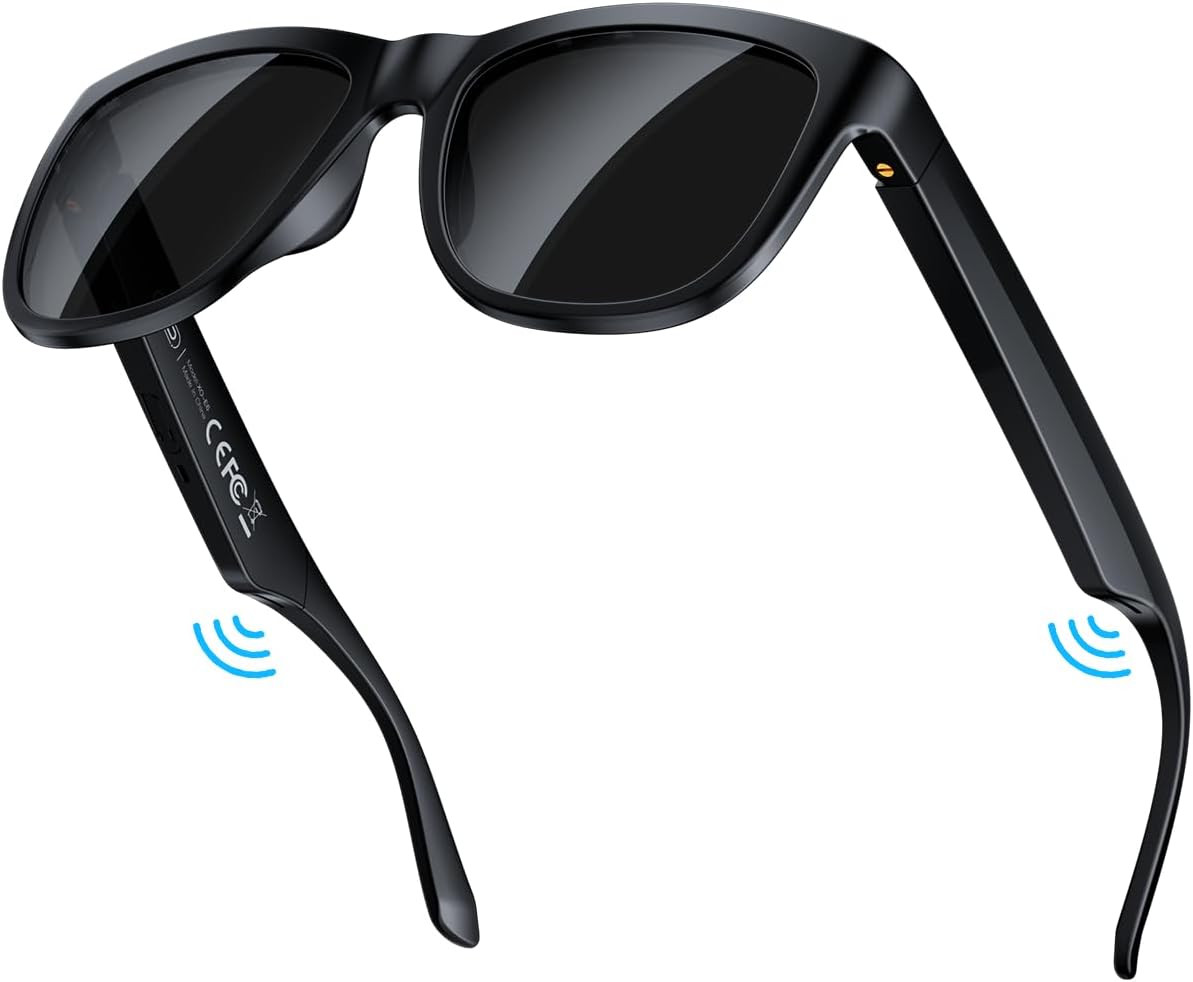 Amazon.com: GetD AI Glasses, AI Translator Powered by ChatGPT, AI Assistant, Bluetooth Smart ...