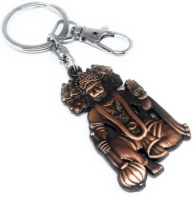 Panchmukhi Hanuman Keychain Metal Hook for Bike, Car, Home, and Office ...