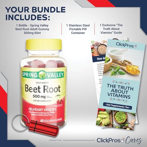 Snapklik.com : Spring Valley Beetroot Gummies 500mg 60 Count Bundle ...