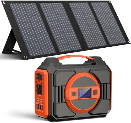 Amazon.com: Solar Powered Generator 300W Rated(600W Peak), Portable ...