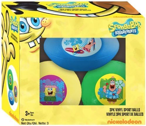 Amazon.co.jp | Ball Bounce and Sport SpongeBob Vinyl Sport Balls, 3 ...