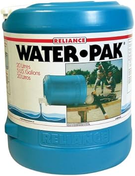 Amazon.com: Reliance Products Water-Pak 5 Gallon Barrel Shaped Water ...
