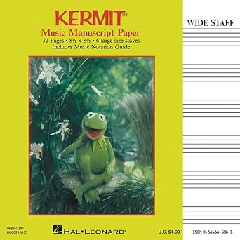 Kermit Manuscript Paper: Hal Leonard Corp.: 9780881885064: Amazon.com ...