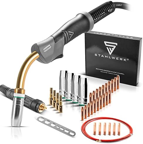 STAHLWERK MIG MAG Alu-Set AK25 MB25 Schweißbrenner mit 3m Schlauchpaket ...