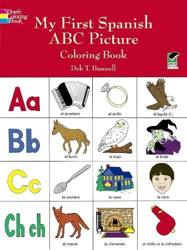 My First Spanish ABC Picture Coloring Book (Dover Bilingual Books For ...