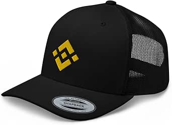 RIVEMUG Bnb Binance Logo Trucker Hat Curved Bill Mid Crown Adjustable ...