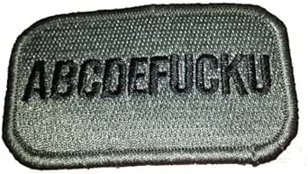 Amazon.com: ABCDEFUCKU PATCH : Arts, Crafts & Sewing