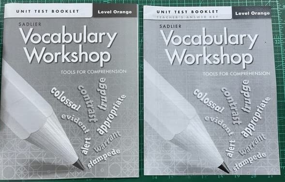 Vocabulary Workshop Level Orange Unit Test Booklet: unknown author ...