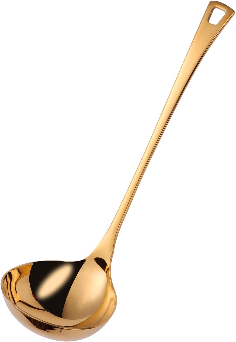 Amazon.com: Gold Soup Ladle, BuyGo Large Serving Soup Spoon Stainless ...