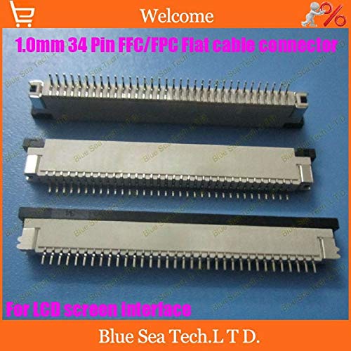 Buy Buyme 20Pcs Fpc/Ffc Connector Cable Socket 34 Pin 1.0Mm Connector ...