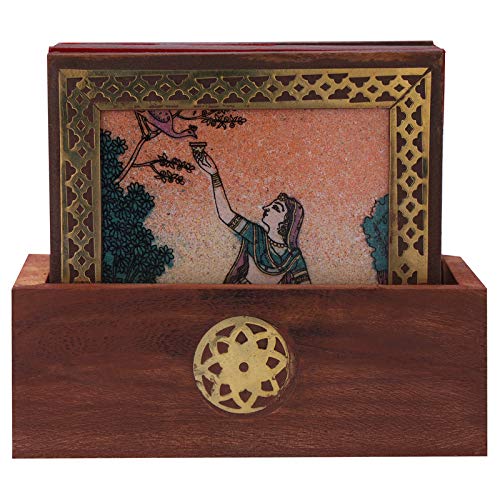 PS Creation Present- Sheesham Wood with Gem Stone Dust Hand Made ...