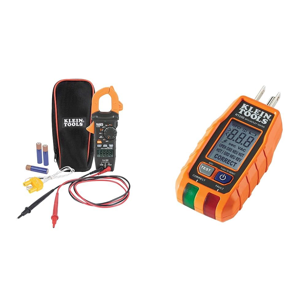 Klein Tools CL320 Digital Clamp Meter, HVAC AC Auto-ranging 400A ...