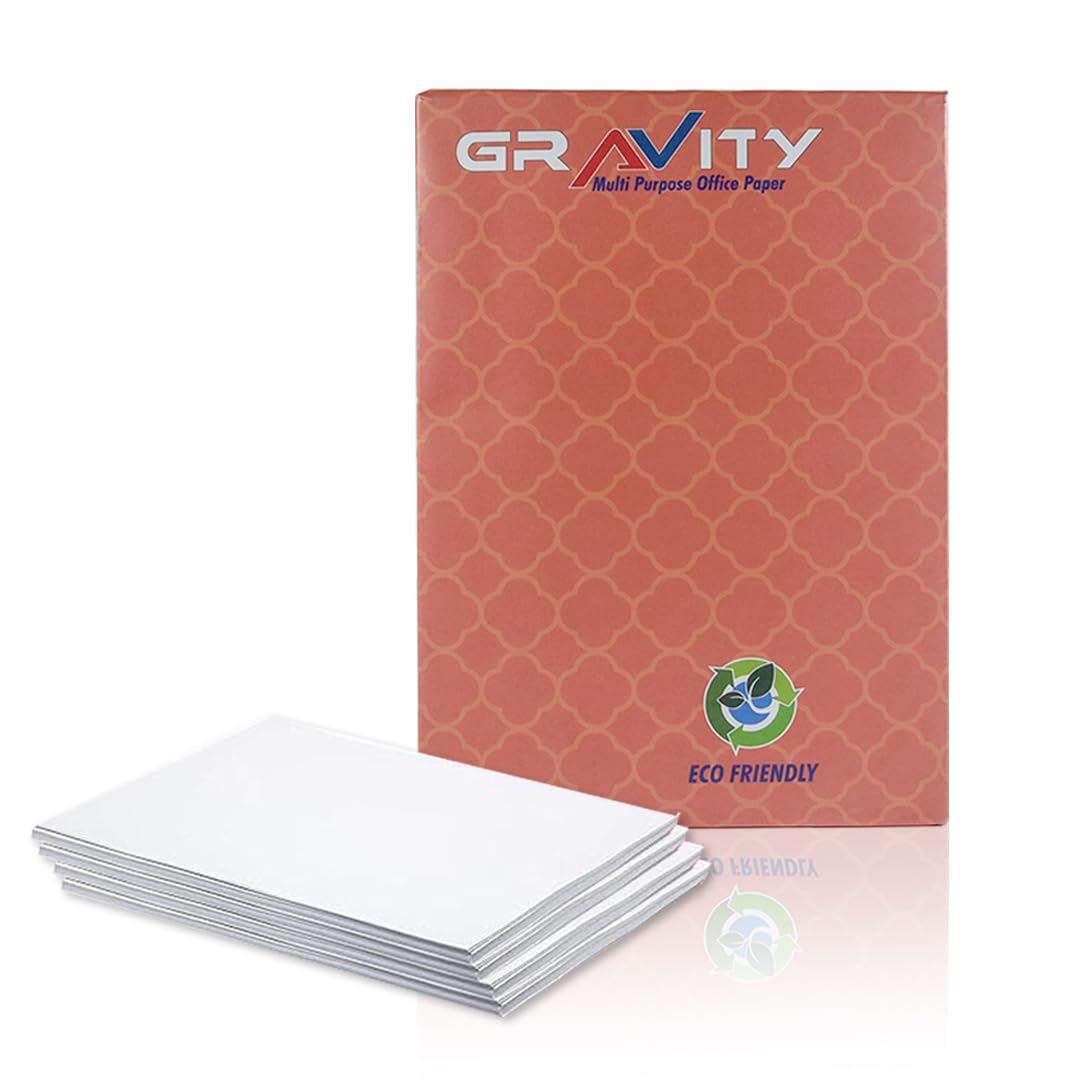 Gravity White Copier Paper 75 GSM - A4 Size| 500 Papers per Ream | Pack ...