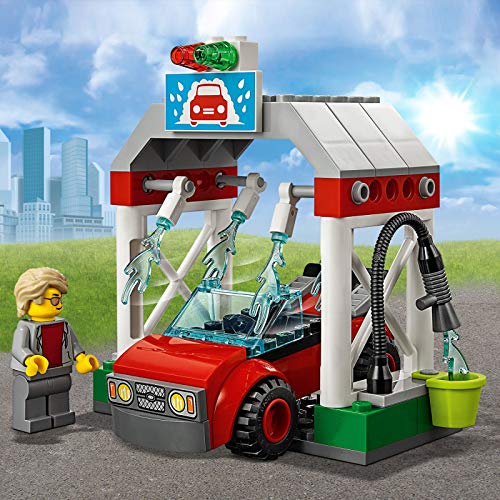 LEGO 60232 City Town Garage Center Cars Set with 3 Cars and 4 ...