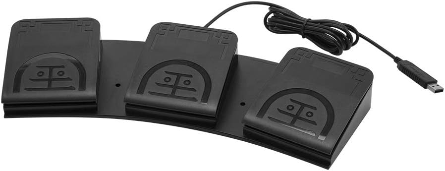 Amazon.com: iKKEGOL Upgraded USB Triple Foot Pedal Switch Control 3 ...