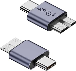 Amazon.com: QIANRENON 10Gbps USB C to Micro B External Hard Drive ...