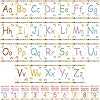 Amazon.com: 36 Pcs Boho Alphabet Number Bulletin Board Set Rainbow ABC ...