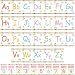 Amazon.com: 36 Pcs Boho Alphabet Number Bulletin Board Set Rainbow ABC ...