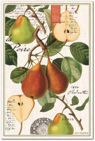 Amazon.com: Michel Design Works Cotton Kitchen Towel, Tuscan Pear ...