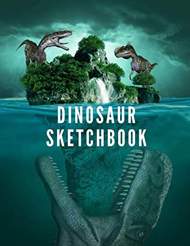 Dinosaur Sketchbook: Dinosaur Drawing sketchbook kids art book Sketch ...