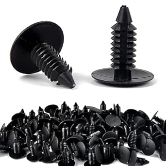 100 Pcs Car Retainer Clips Universal Fir Tree Trim Clip Black Car Body ...