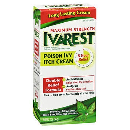 Buy Ivarest Maximum Strength Poison Ivy Itch Medicated Anti-Itch Cream ...