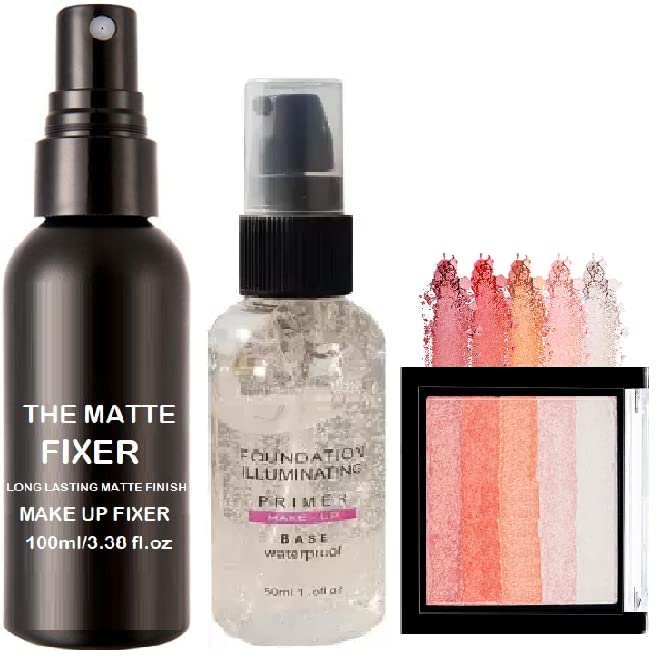 Buy KAIASHA makeup kit 1 fixer spray for face makeup 1 primer fixer ...