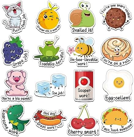 Amazon.com: Copkim 16 Pcs Funny Puns Fridge Magnets Reward Refrigerator ...