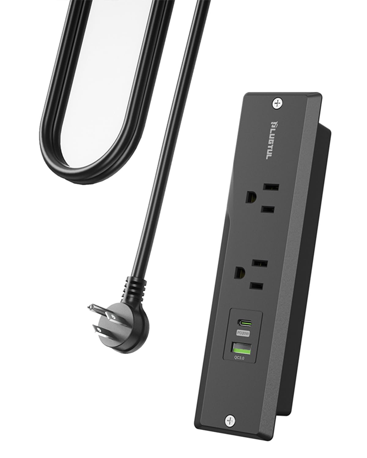 Amazon.com: PLUGTUL Recessed Power Strip 6 FT, Flush Mount Power Strip ...