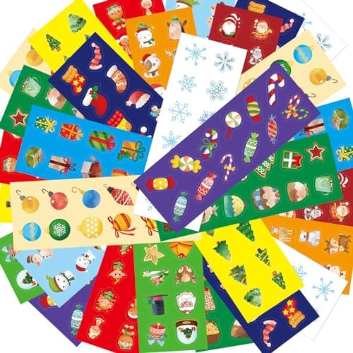 Amazon.com: 16 Sheets Holiday Stickers 800 Seasons Assortment Stickers ...