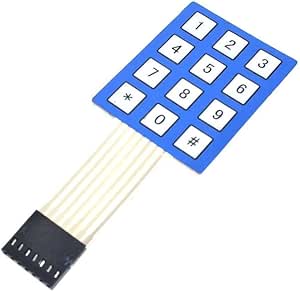 3x4 Matrix Array Membrane Switch Keypad 12 Key 4x3 4X3 Keyboard 3x4 ...