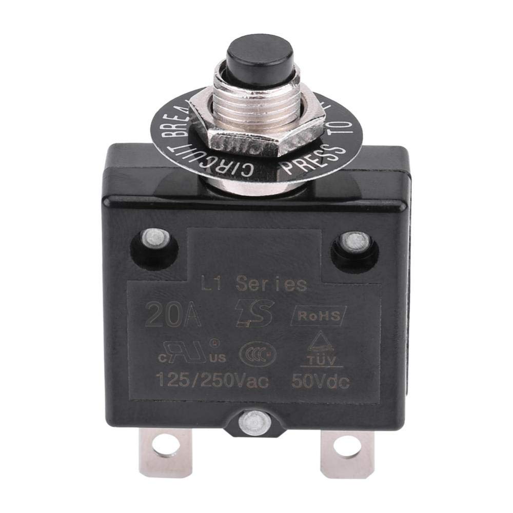 Buy Circuit Breaker, 22A Manual Reset Thermal Switch Compact Thermal ...