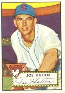 Amazon.com: Sports Memorabilia Joe Hatten 1952 Topps Baseball Card