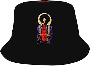 Amazon.co.jp: Jimi Hendrix Bucket Hat, Safari Hat, Fisherman Hat, Hat ...